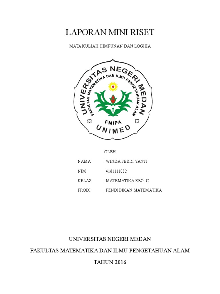 Contoh Laporan Mini Riset