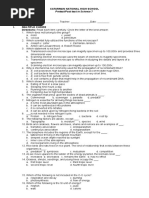 Pretest in Grade 9 Science | PDF | Chemical Bond | Electric Power ...