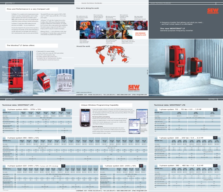 SEW Eurodrive MOVITRAC LT Inverters | PDF | Electrical Engineering ...