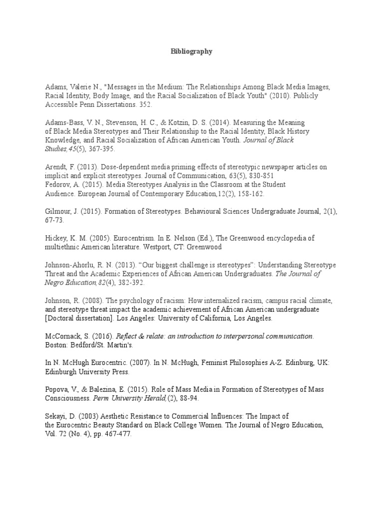 Bibliography | PDF | Social Science