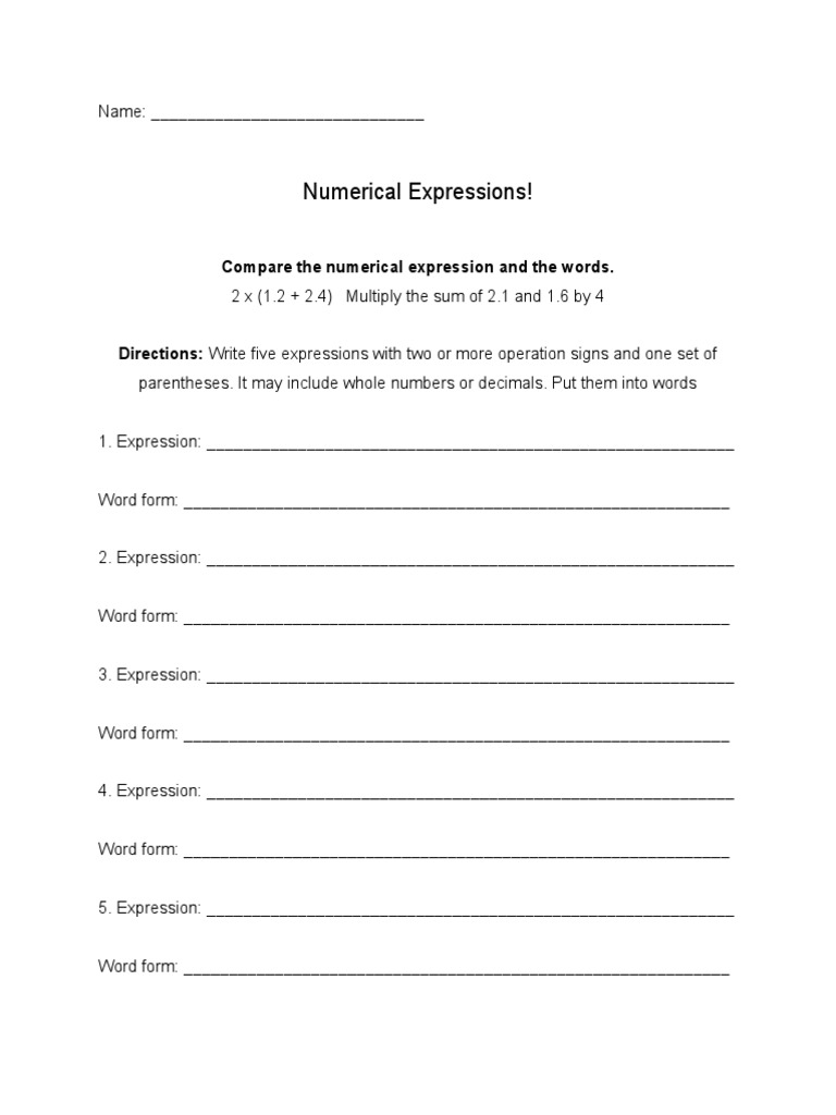 U7l1 Mid Sheet | PDF | Arithmetic | Numbers