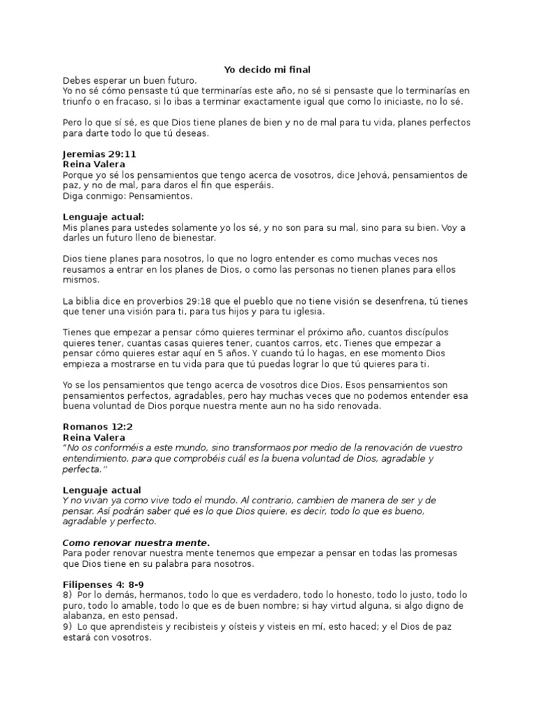 Yo Decido Mi Final | PDF | Dios | Cristo (título)