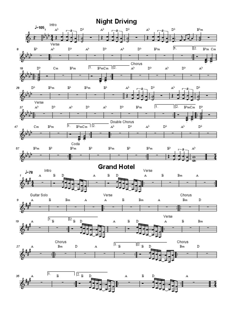 Updated Charts | PDF | Song Structure | Songs