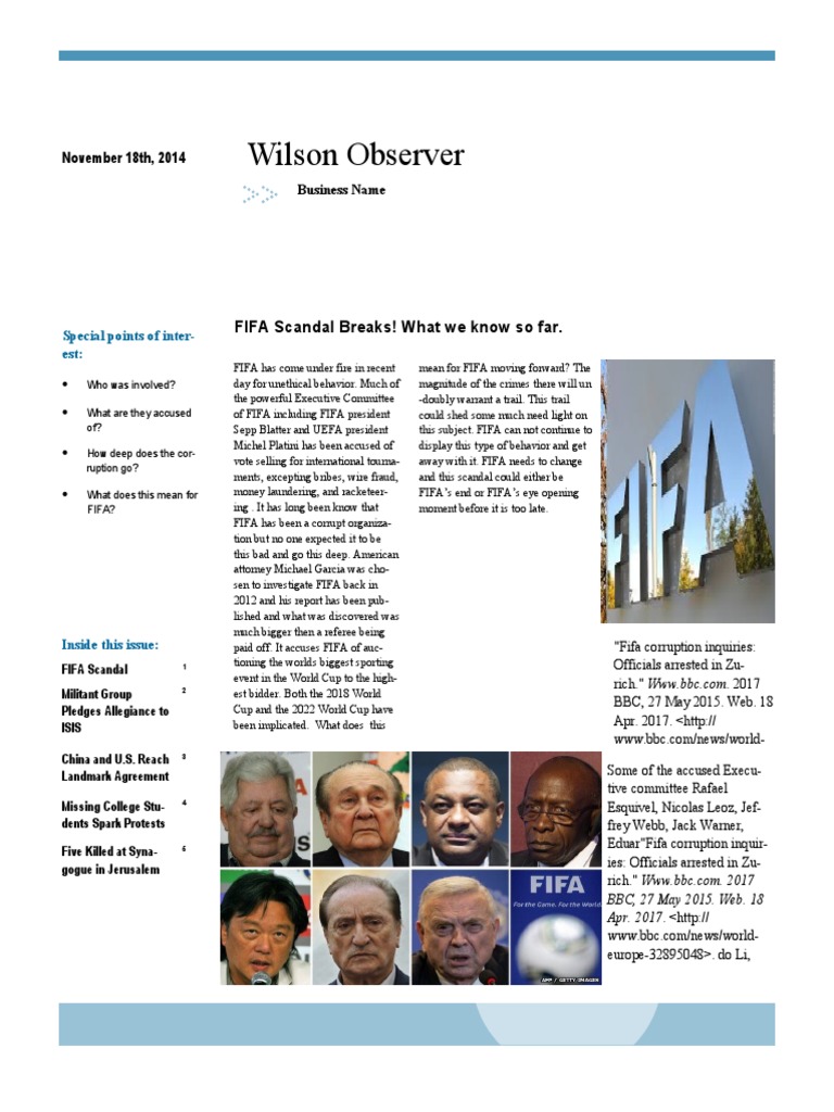 FIFA News Letter | PDF | Fifa | Sports
