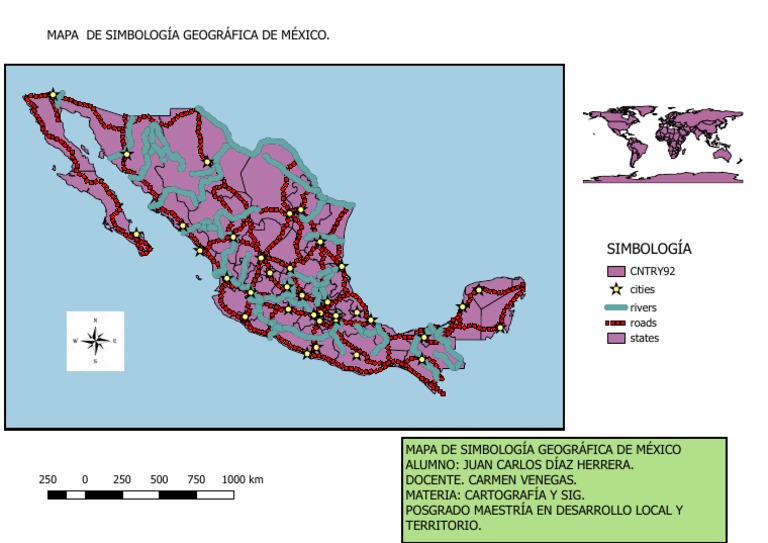 Mapa de Simbología Geográfica en México | PDF