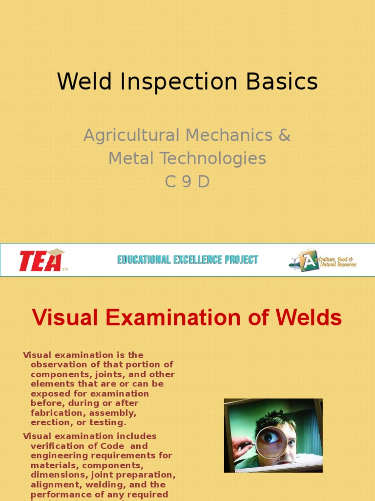 Visual Inspection Basics | PDF | Nondestructive Testing | Welding