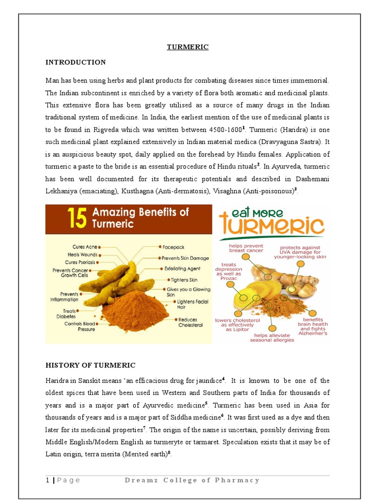 Turmeric Project | PDF | Turmeric | Solubility