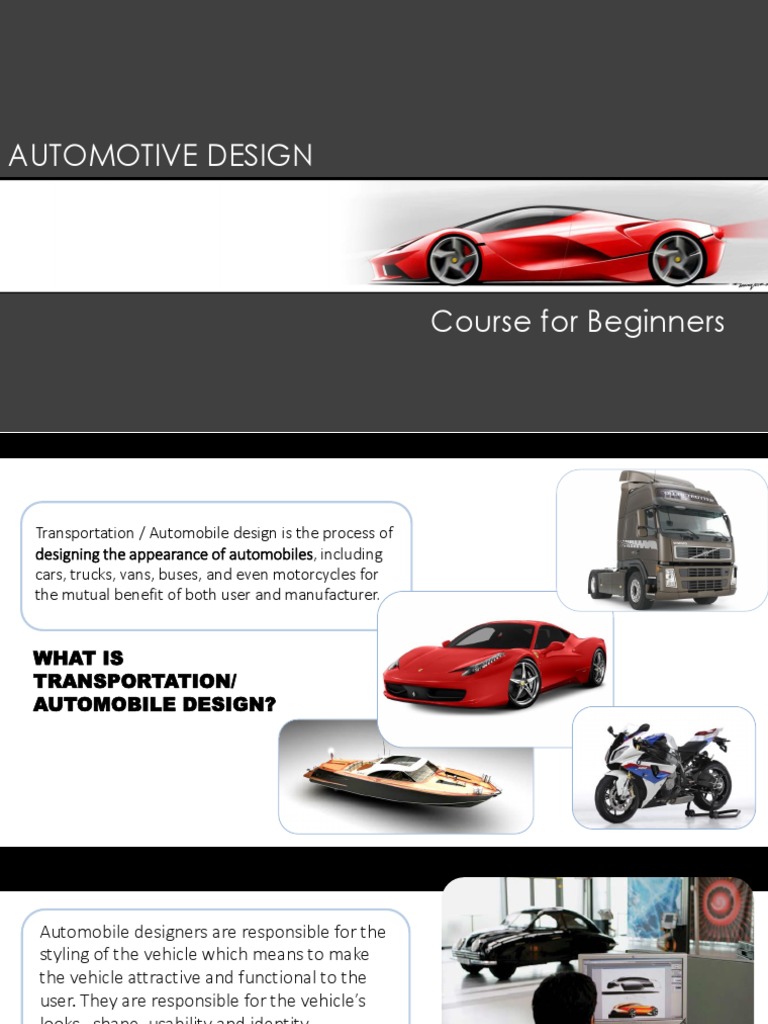 Automotive Design Course Overview | PDF | Rendering (Computer Graphics ...