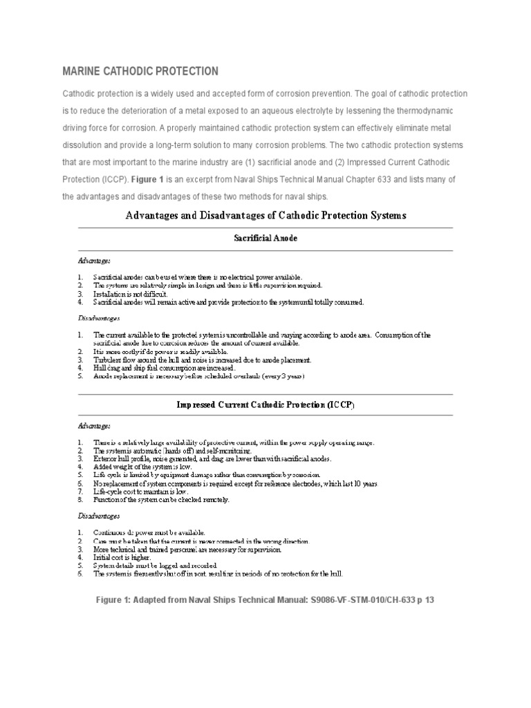 Marine Cathodic Protection Systems Explained | PDF | Anode | Corrosion