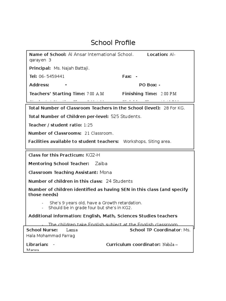 School Profile | PDF