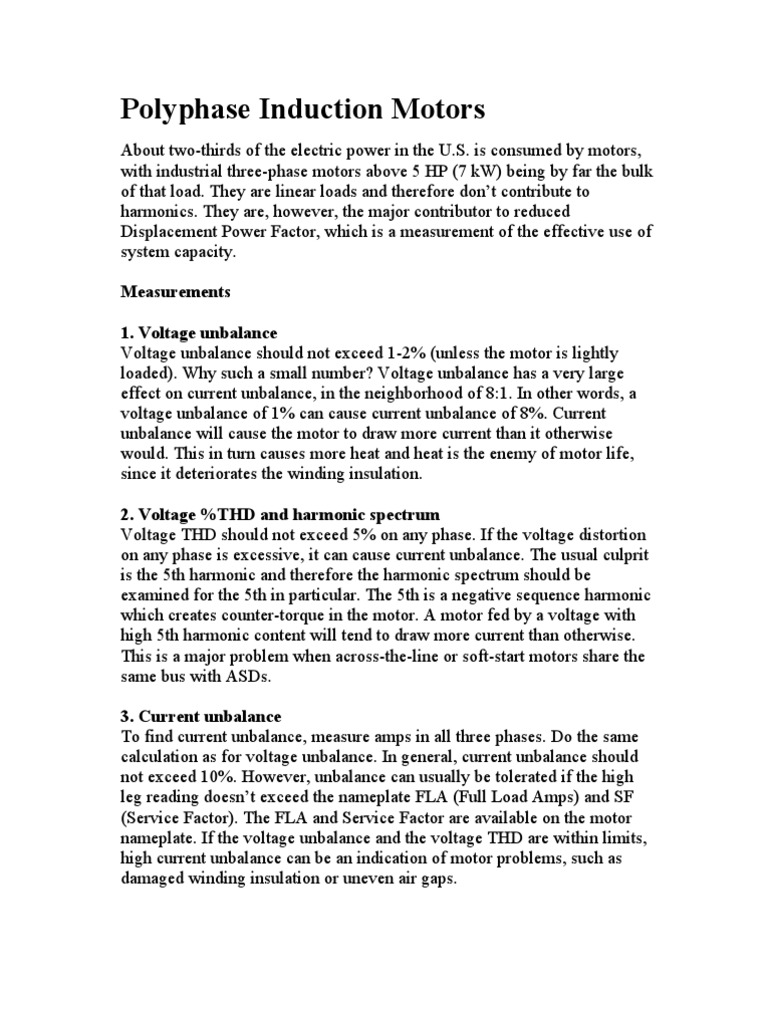 Polyphase Induction Motors | PDF | Electrical Engineering | Electromagnetism