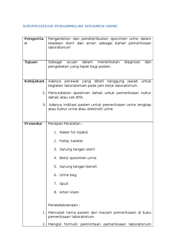 Pengambilan Sample Urin | PDF | Kesehatan Holistik | Sains & Matematika