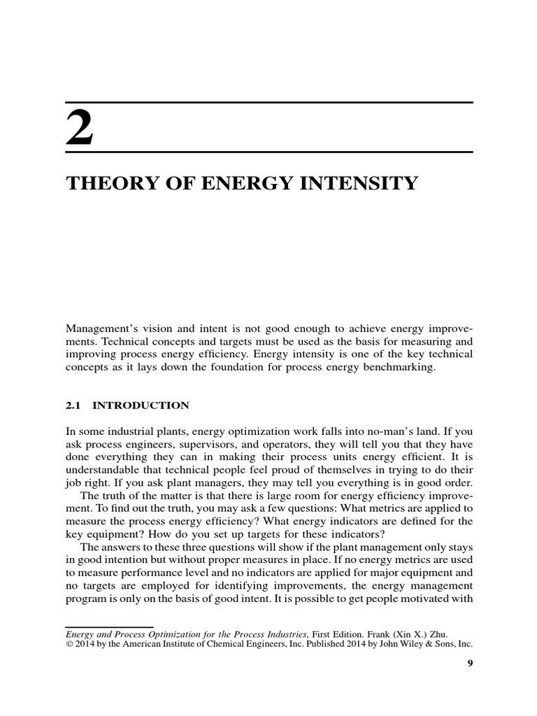 Theory of Energy Intensity | PDF | Steam | Power (Physics)