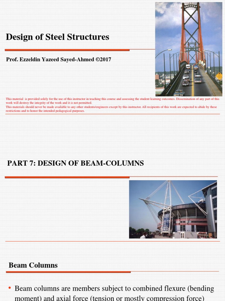 Beam Columns | PDF | Buckling | Beam (Structure)