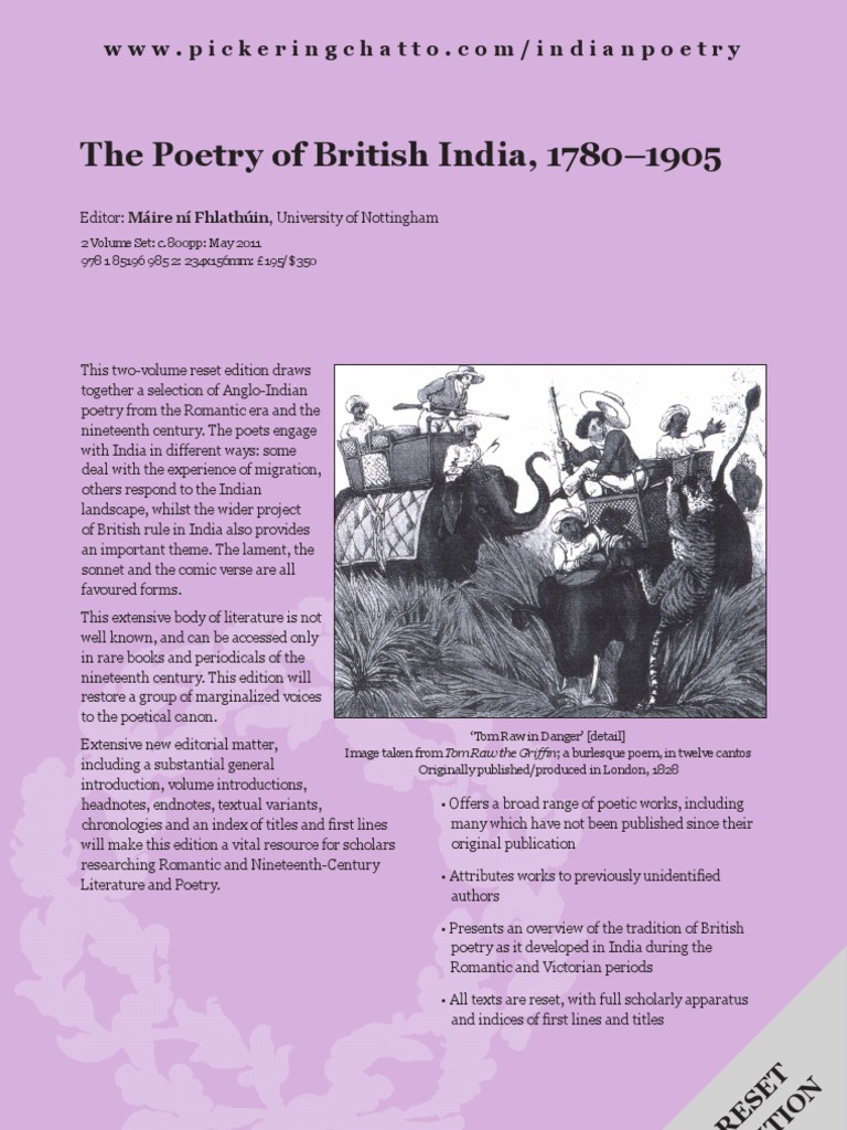 Poetry of British India | Poetry | Fiction & Literature