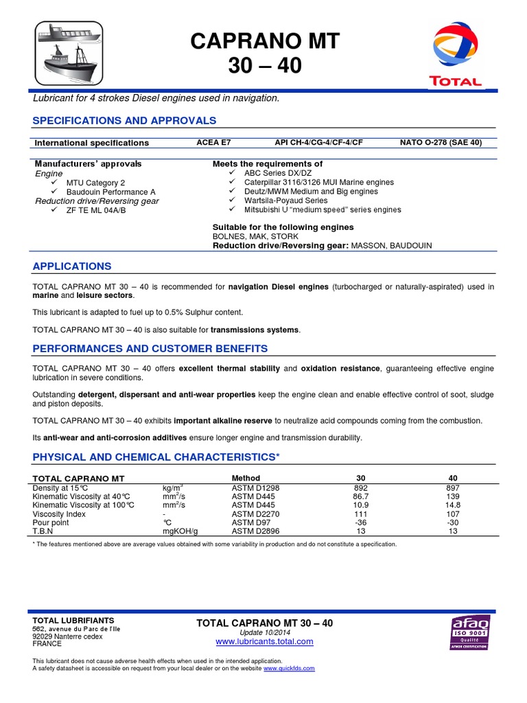 Total Caprano MT 30-40 PDF | PDF