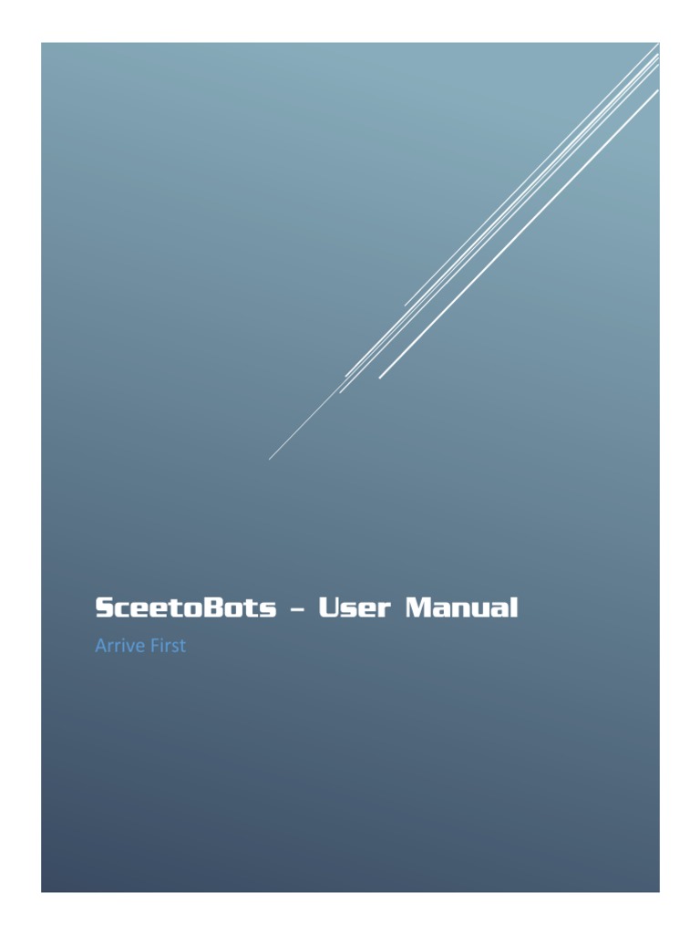 SceetoBots User Manual v1.0 | PDF | Computers
