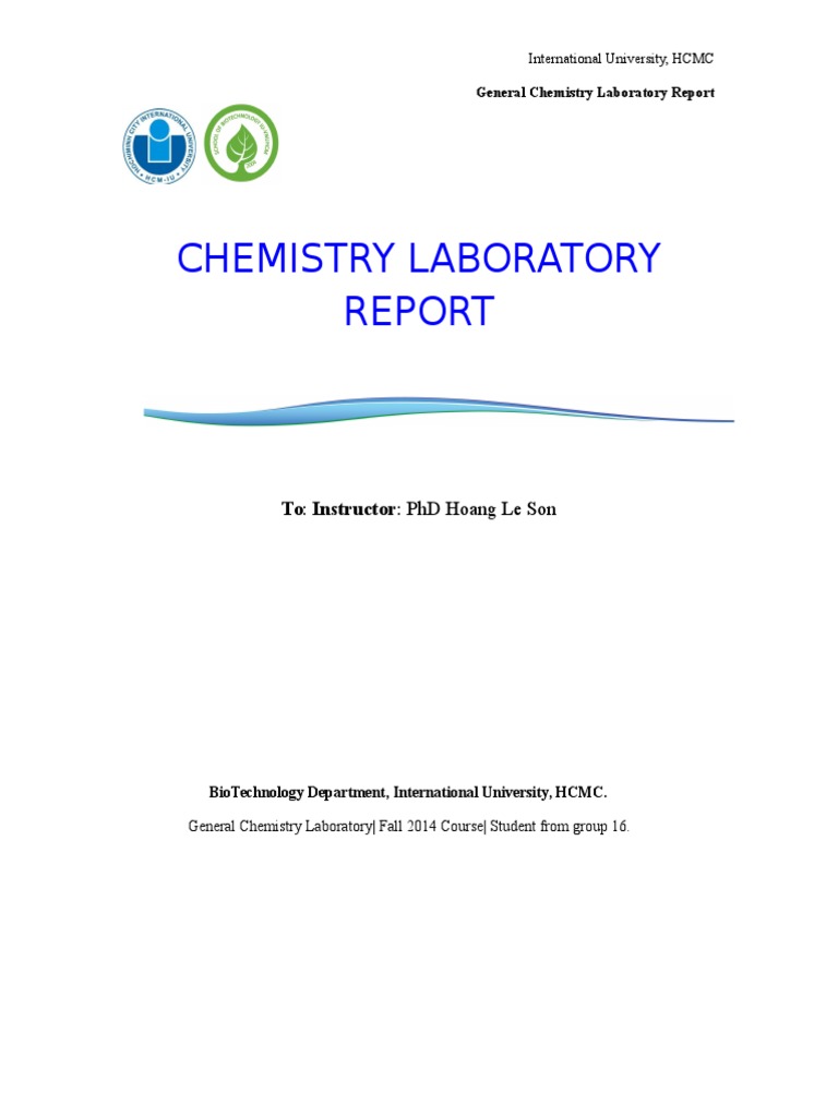 General Chemistry Lab Report Summary | PDF | Ph | Buffer Solution