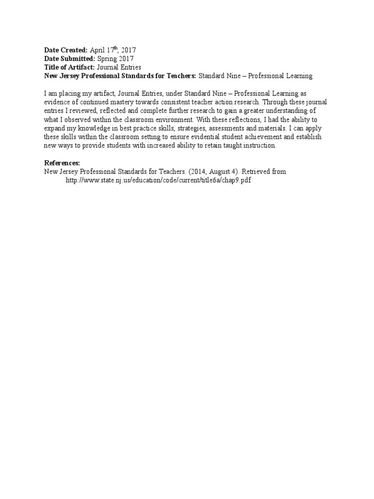 Journal Entries | PDF | Classroom | Teachers