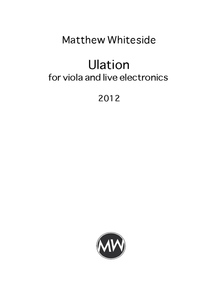 Ulation: Matthew Whiteside | PDF