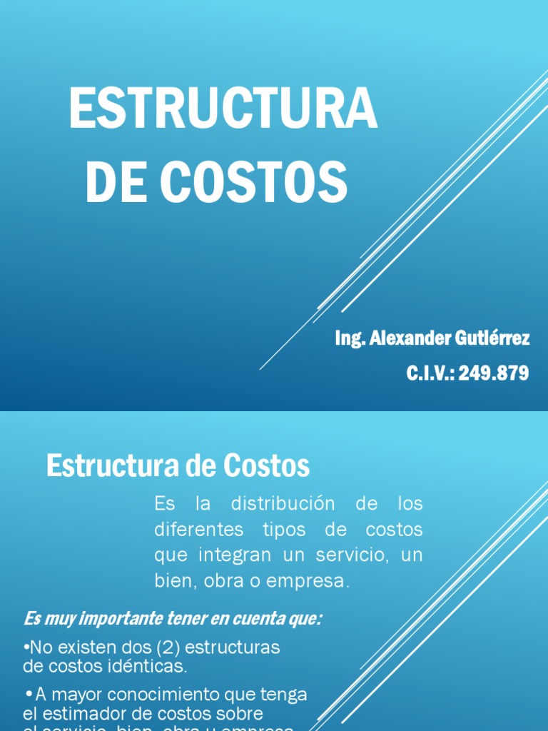 Estructuras de Costos