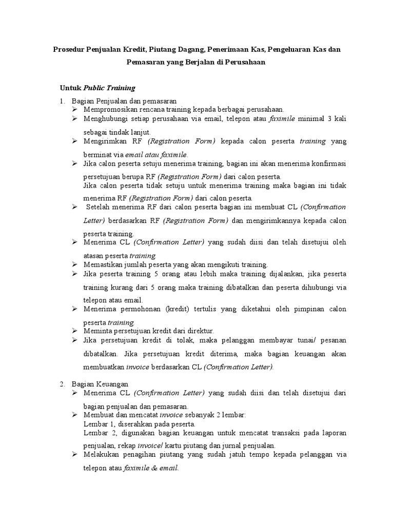 Narasi Flowchart 1 | PDF | Pengelolaan Keuangan & Uang