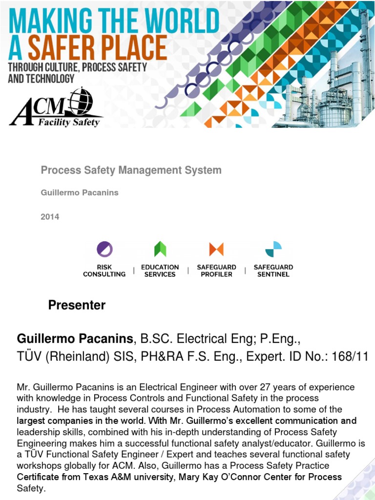 Process Safety Management System PRESENTATION | PDF | Occupational ...