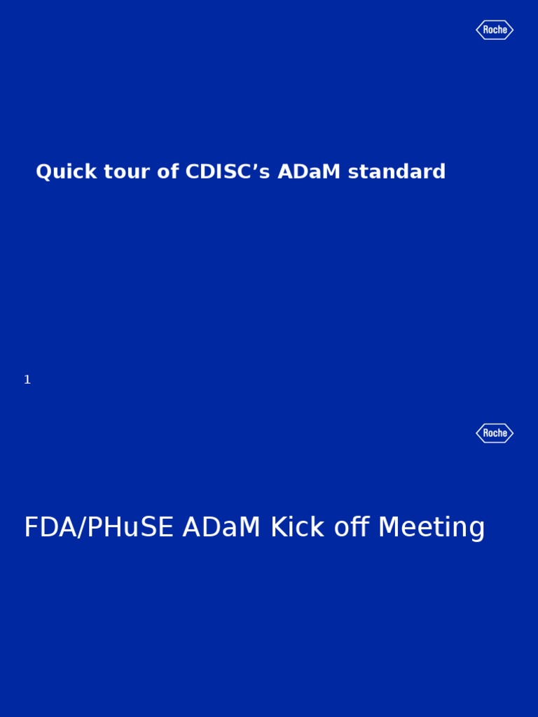 Quick Tour of Cdisc Adam FDA Phuse | PDF | Metadata | Data Set