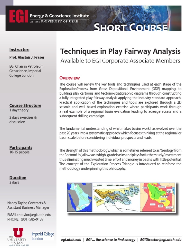 Play Fairway Analysis Techniques Course | PDF | Mediterranean Sea ...