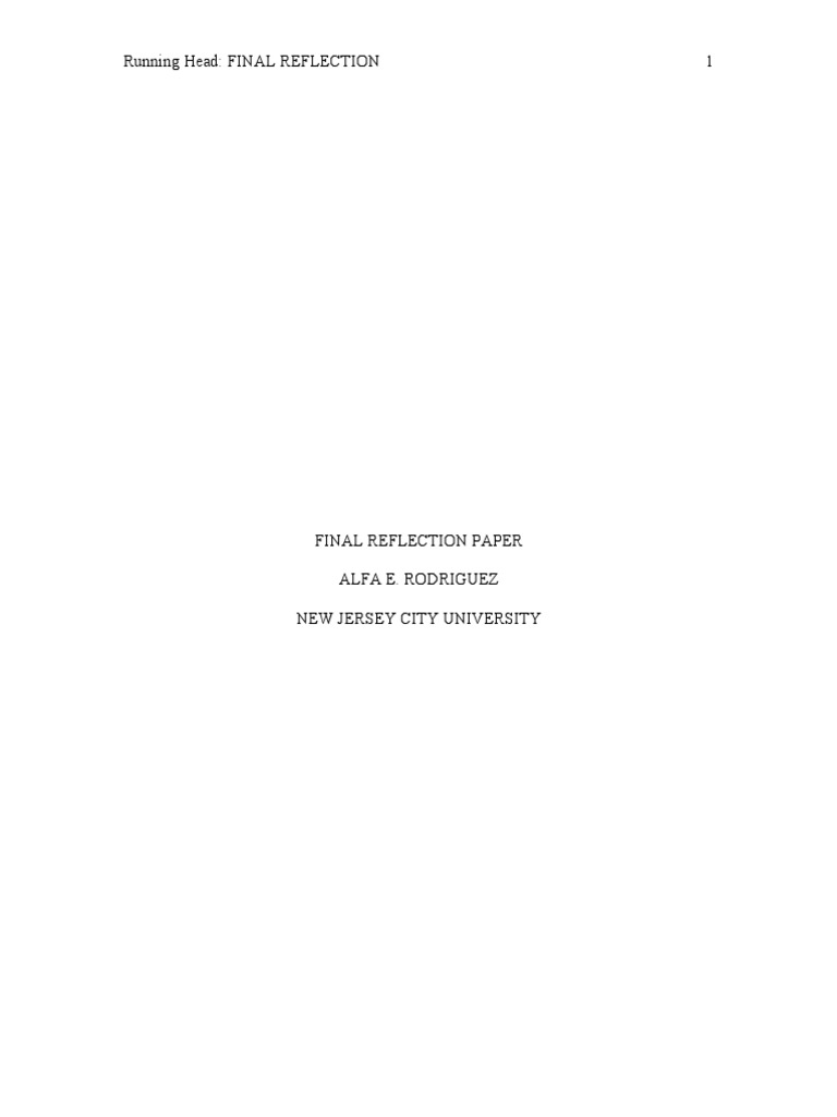 8b - Final Reflection Paper Internship I | PDF | Internship | Job Hunting