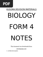 Biology Revision Notes for Form 3 | PDF | Meiosis | Food Web