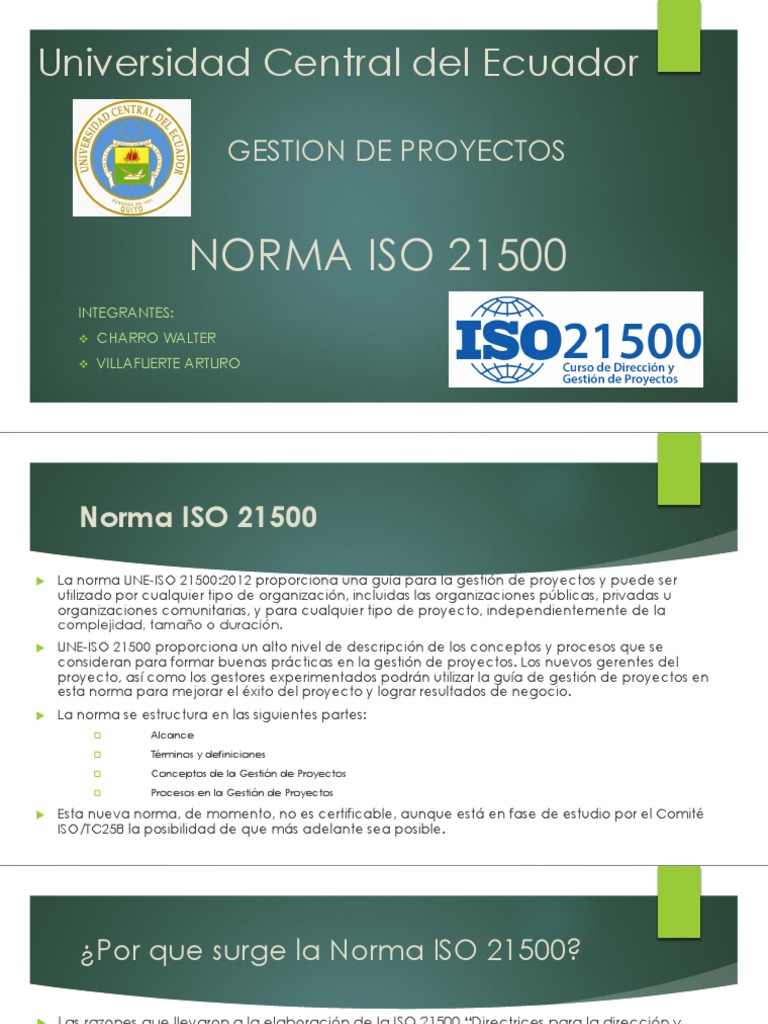 Norma ISO 21500 | PDF