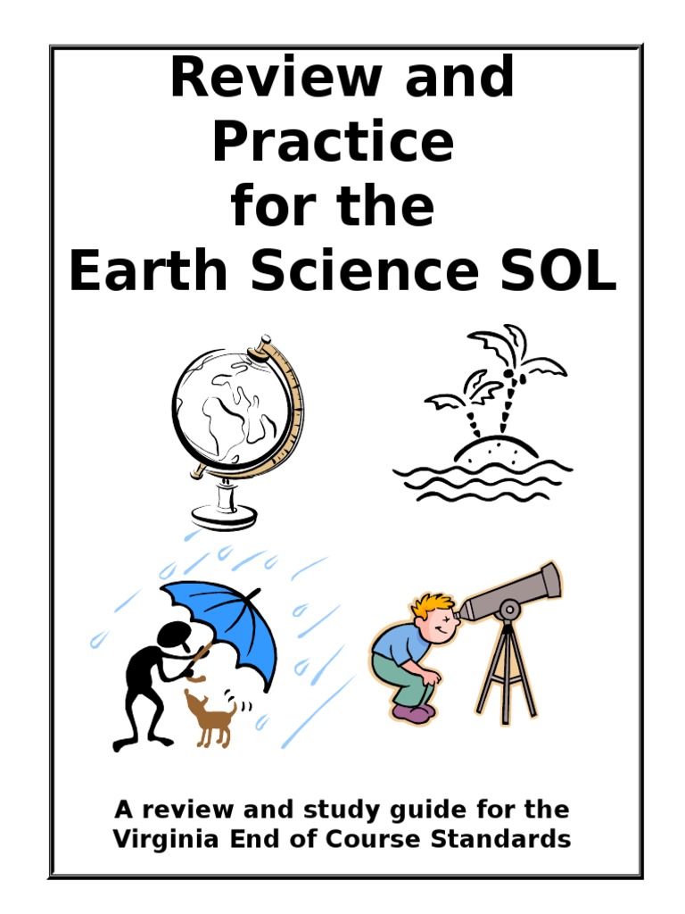 Earth Science SOL Review Guide | PDF | Rock (Geology) | Minerals