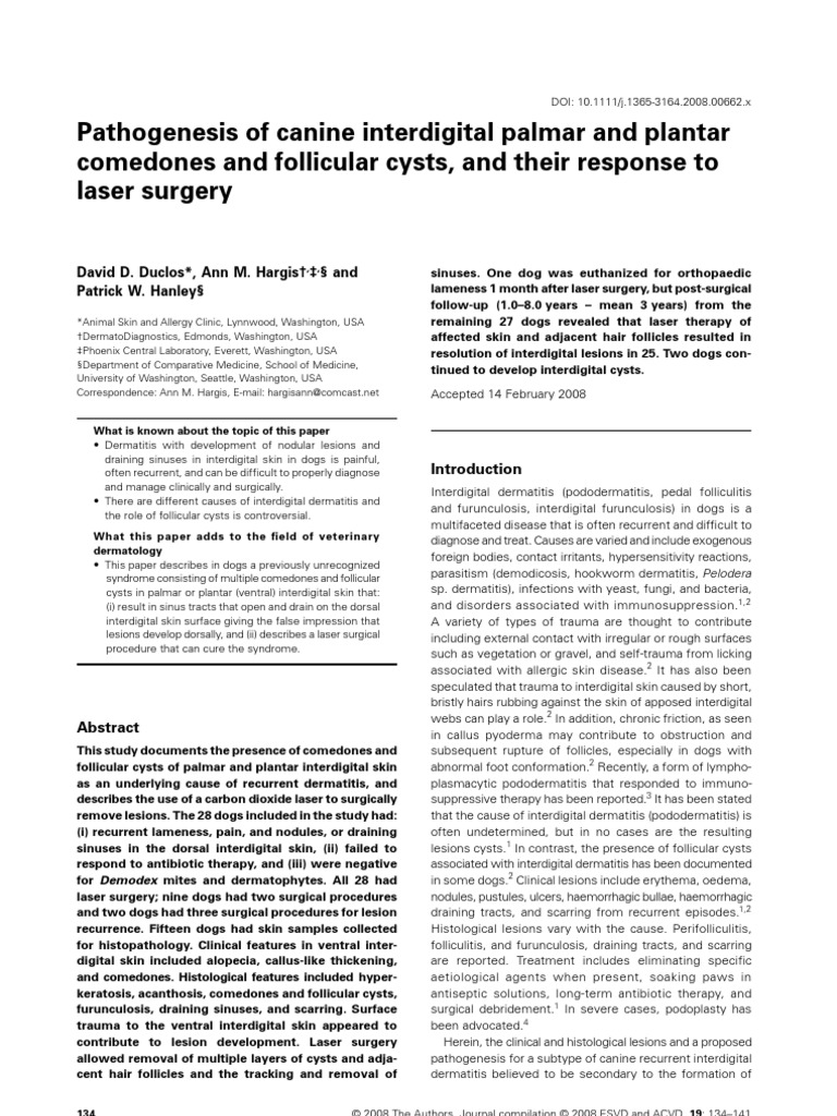 Interdigital Comedones Laser Surgery | PDF | Surgery | Anatomical Terms ...
