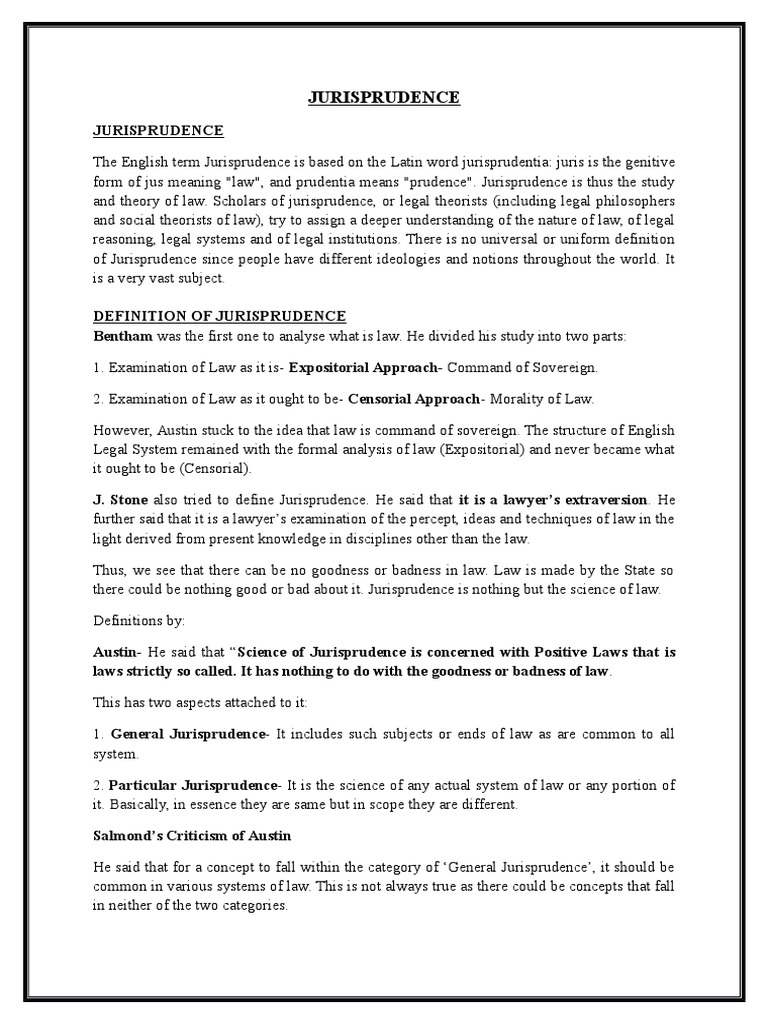 Juris Notes | PDF | Jurisprudence | Postmodernism