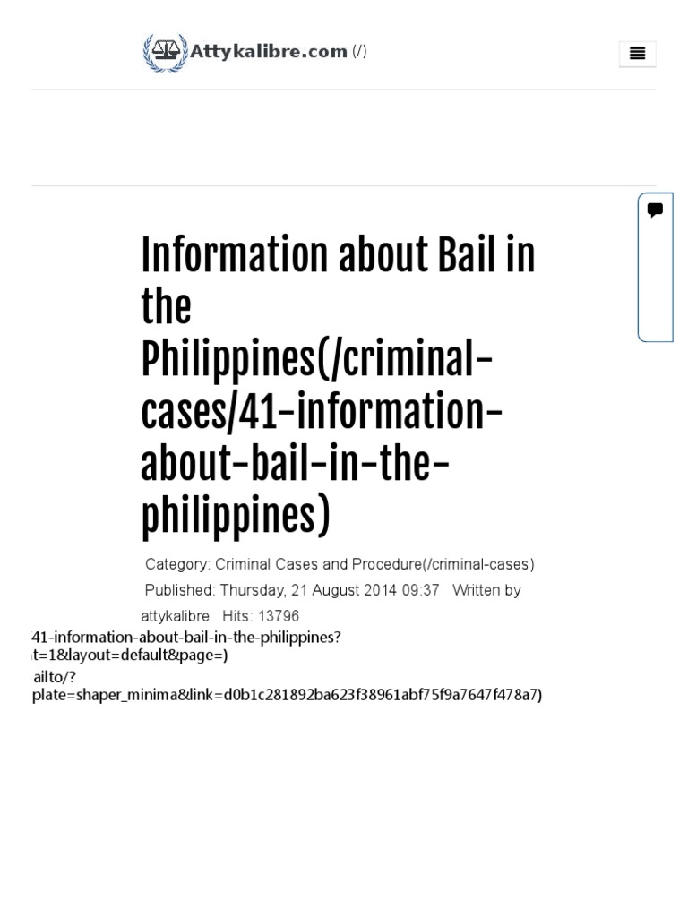 information-about-bail-in-the-philippines-pdf-bail-legal-procedure