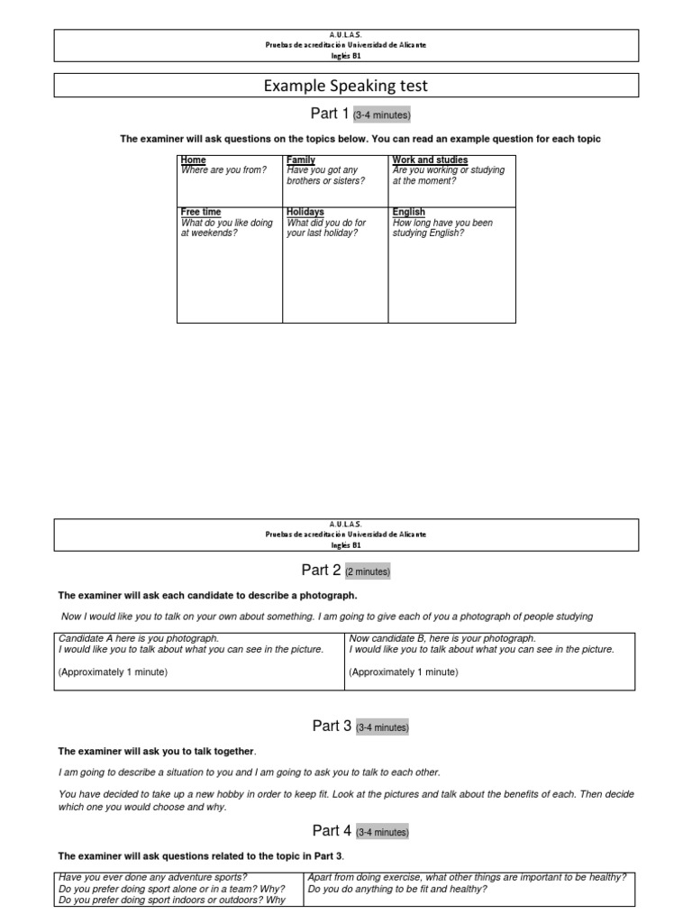 B1 (Test) | PDF | Test (Assessment)