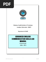 Elcs Lab Manual | PDF | Syllable | Vowel