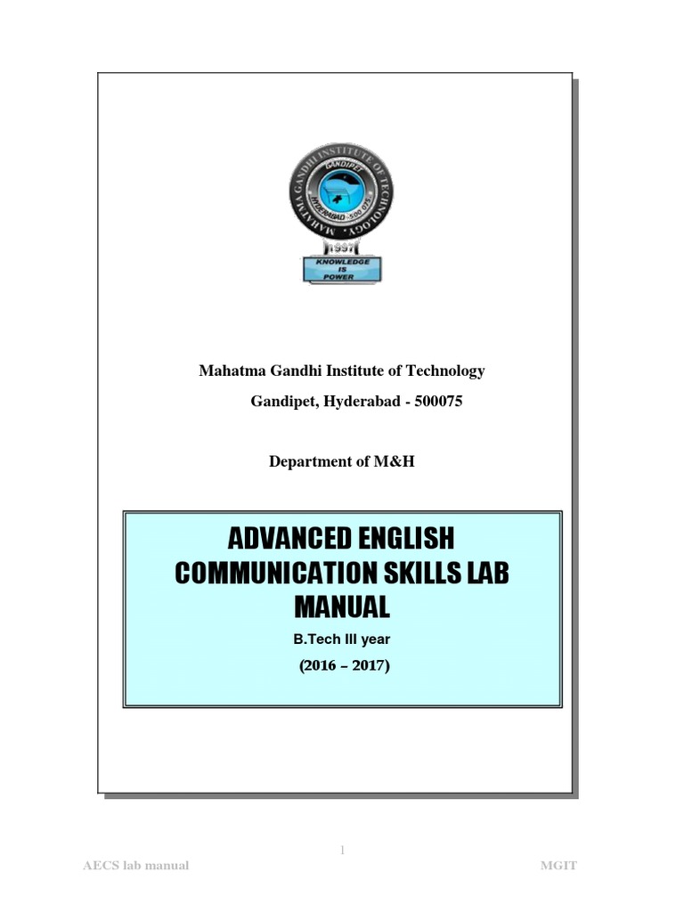 Aecs Lab Manual | PDF | Vocabulary | Leadership