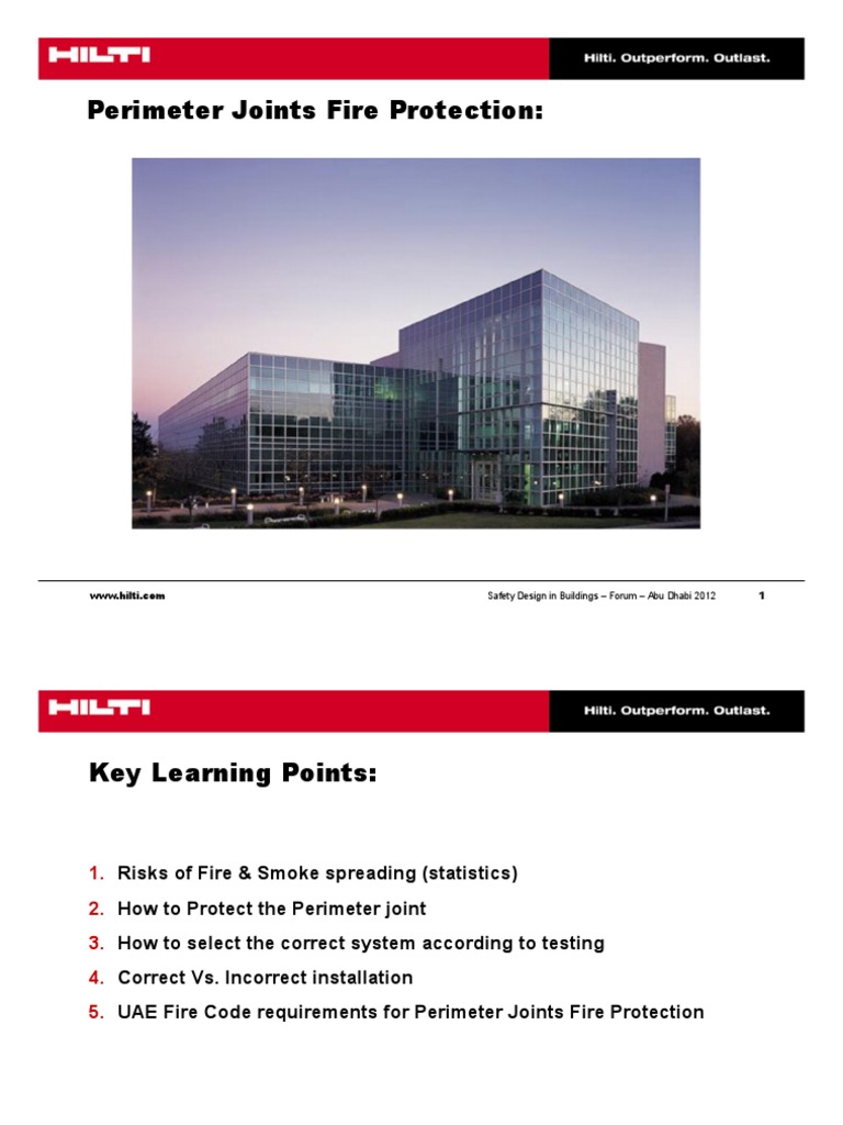 Hilt I Fire Stop Amir | PDF | Building Engineering | Building Technology