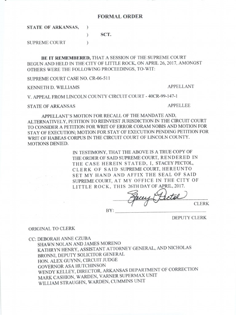 CR 06 511 Formal Order | PDF