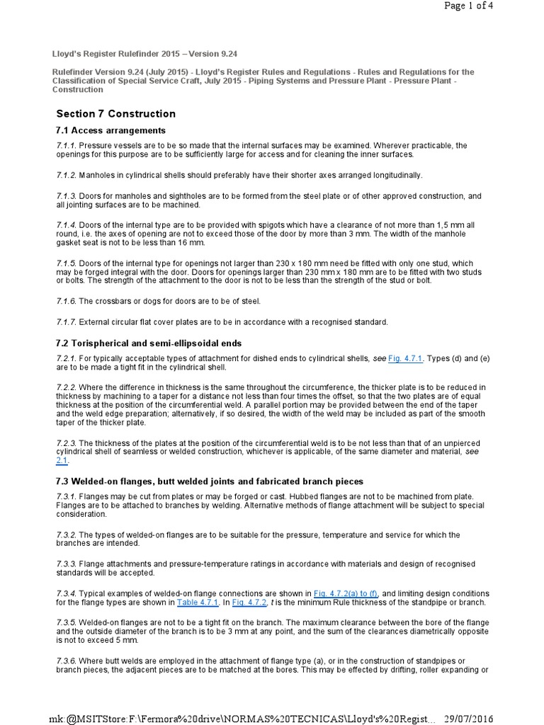 Rules and Refulation For The Classification of Special Service Craft ...