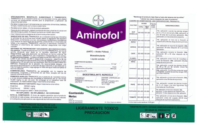 012 Aminofol 2011 | PDF