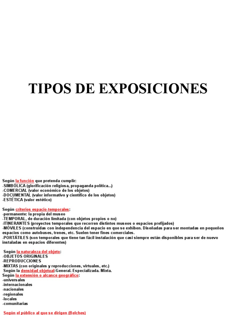 Esquemas Tipos de Exposiciones | PDF | Cognición | Ciencia cognitiva