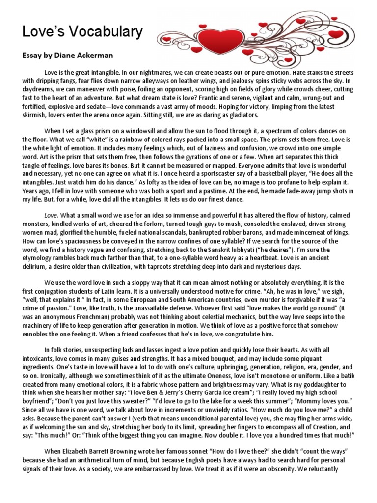 Loves Vocab | PDF
