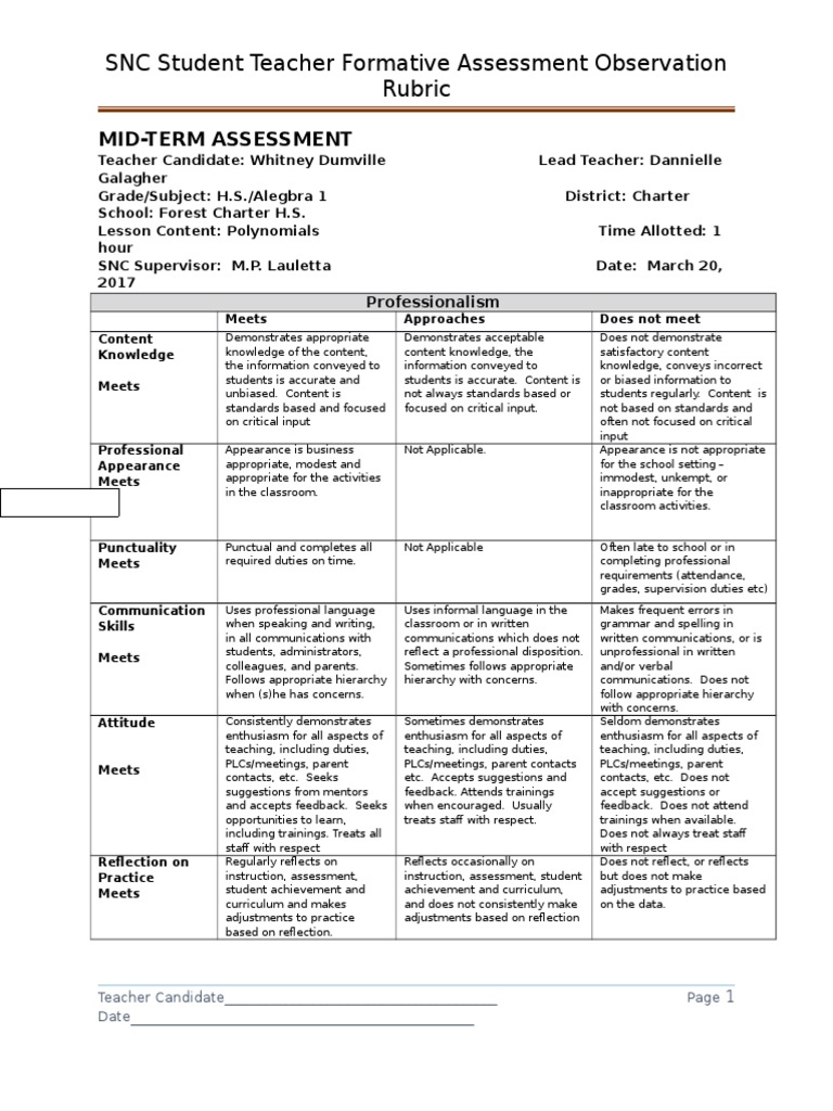 Mid-Term Formative Michael Lauletta 1 | PDF | Educational Assessment ...