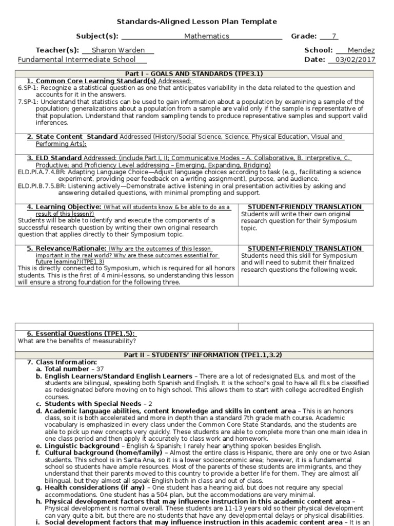 Research Question Lesson Plan | PDF | Educational Assessment | Question