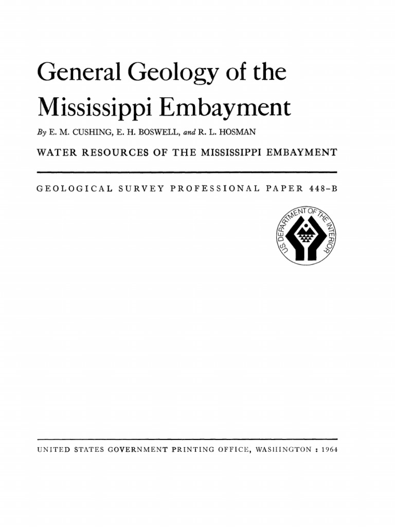 General Geology of The Mississippi Embayment | PDF | Cretaceous ...