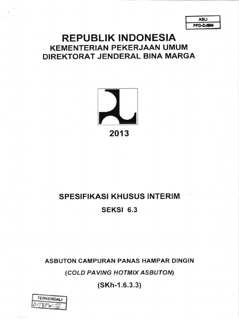 Spek Khusus - Cphma PDF | PDF