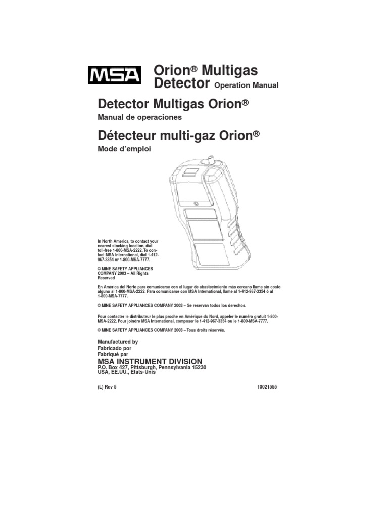 Orion Manual | PDF | Atmósfera | Hidrógeno